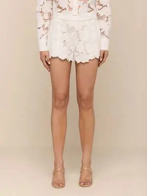 L'Agence Laina Eyelet Short - Ivory