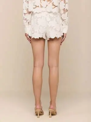 L'Agence Laina Eyelet Short - Ivory