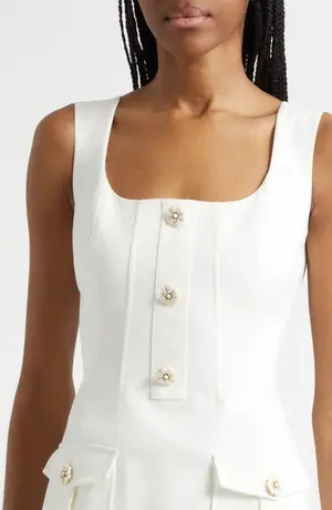 Ramy Brook Azalea Cotton Blend Minidress - Ivory