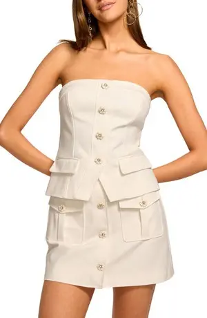 Ramy Brook Eva Strapless Top - Ivory