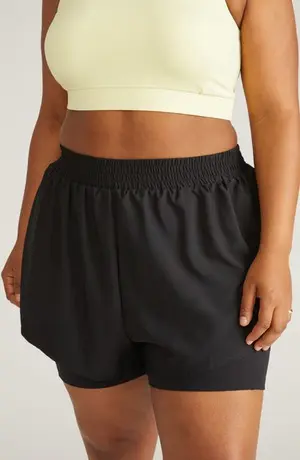 Universal Standard Active Shorts - Black