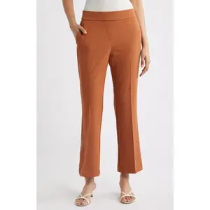 Anne Klein Pull-on Ankle Pant - Cedar Spice