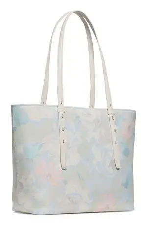 Kate Spade New York Leather Tote With Floral Print - Multi