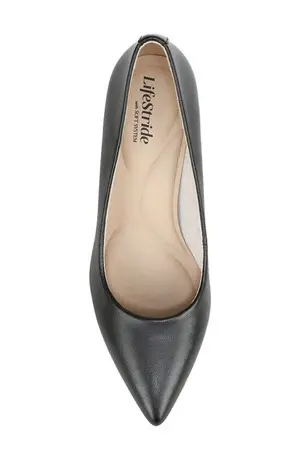 LIFESTRIDE Pointed-toe Block Heel Pumps - Black