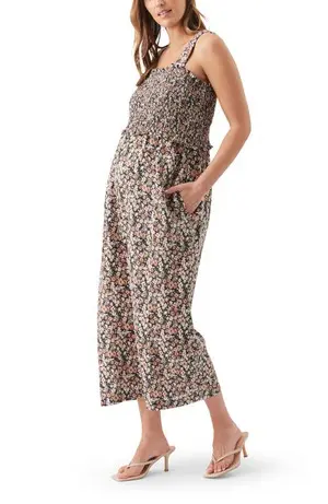RIPE MATERNITY Harmony Nursing Jumpsuit - Peach