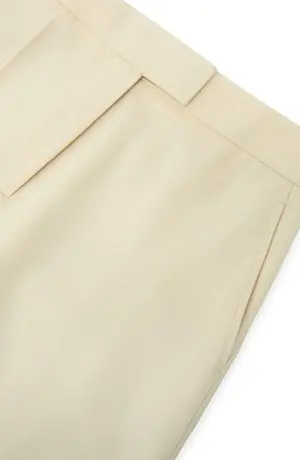 REISS Anya Wide Leg Silk & Wool Pants