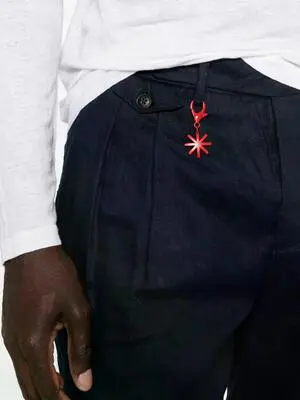 MANUEL RITZ Pleated Linen Shorts