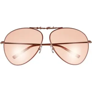 Acne Studios Ator Aviator Sunglasses - Brown/orange