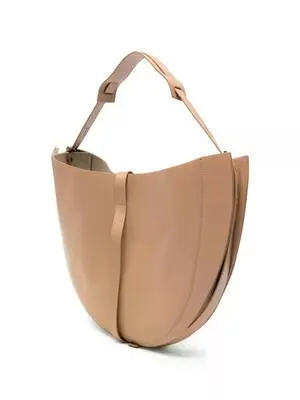 MINOBOSSI Liz Leather Shoulder Bag - Neutrals