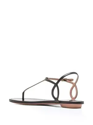AQUAZZURA Buckle-fastening Thong Sandals - Brown
