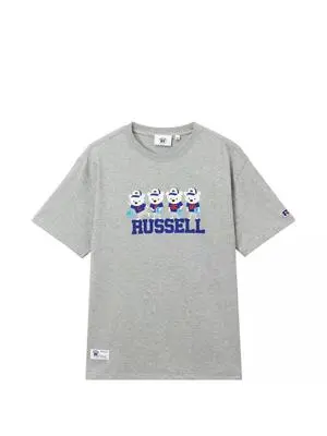 CHOCOOLATE Graphic-print Logo-patch T-shirt
