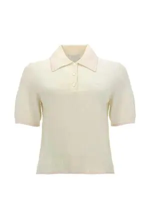 A.p.c. Lisa Contrast-trim Short-sleeve Polo Shirt