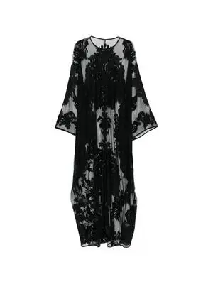 Norma Kamali Lace Maxi Dress - Black