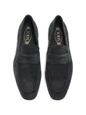 TOD'S Suede Penny Loafers - Blue