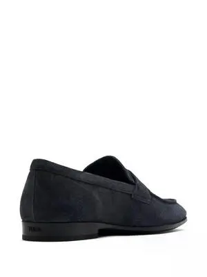 TOD'S Suede Penny Loafers - Blue