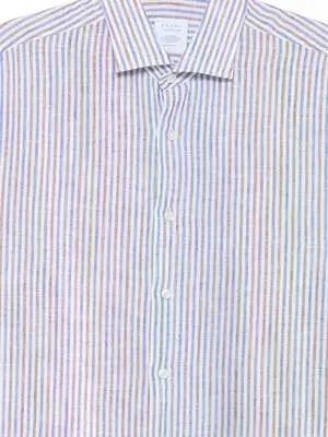 XACUS Striped Long-sleeve Shirt - White