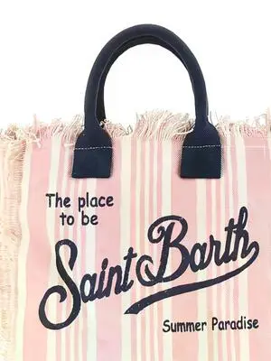 MC2 SAINT BARTH Colette Striped Beach Bag