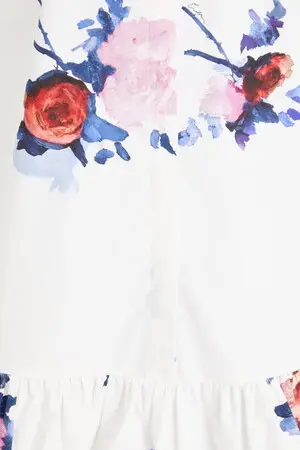 Erdem Floral-print Cotton-poplin Mini Dress