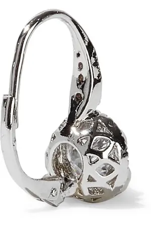 CZ BY KENNETH JAY LANE Rhodium-plated Crystal Earrings