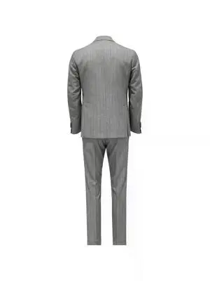 FRANZESE COLLECTION Beckham Double-breasted Pinstriped Suit