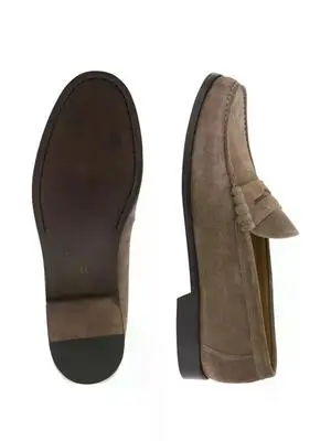 Boggi Milano Suede Leather Loafers