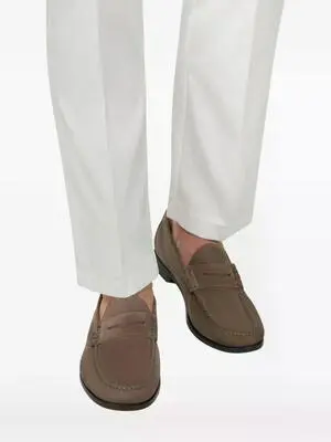 Boggi Milano Suede Leather Loafers