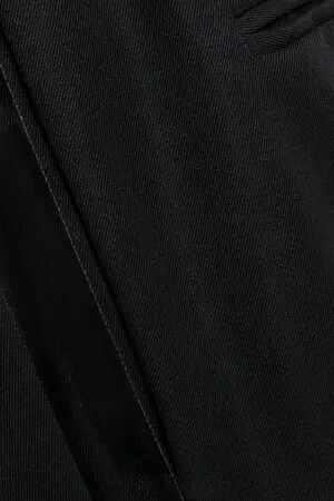 Helmut Lang Satin-trimmed Wool-twill Tapered Pants