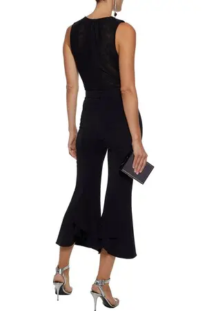 Cushnie Stretch-crepe Kick-flare Pants