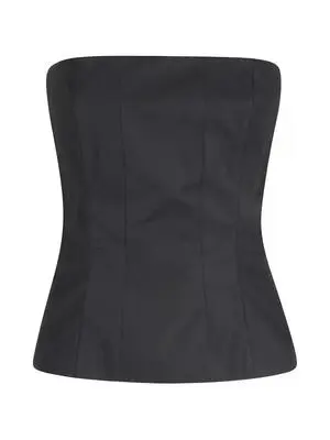 Federica Tosi Strapless Panelled Top - Black