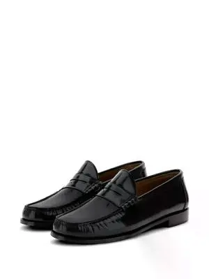 Boggi Milano Brushed Leather Loafers