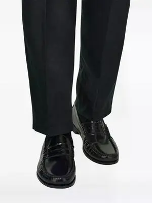 Boggi Milano Brushed Leather Loafers