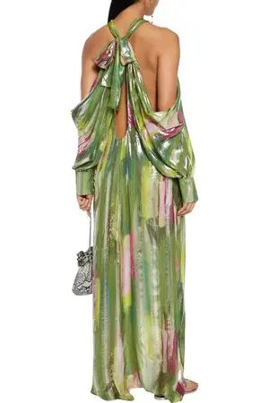Anjuna Luna Cold-shoulder Maxi Dress
