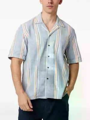 PEREGRINE Quay Cuban Stripe-pattern Shirt
