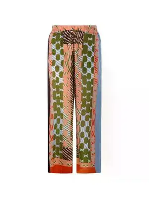 MAPOÉSIE Abstract-print Trousers