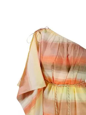 MAPOÉSIE Enna Horizon One-shoulder Striped Dress
