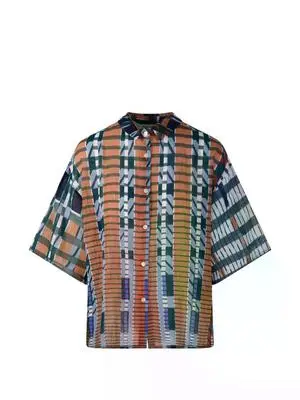 MAPOÉSIE Checked Short-sleeve Shirt