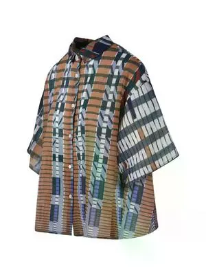 MAPOÉSIE Checked Short-sleeve Shirt