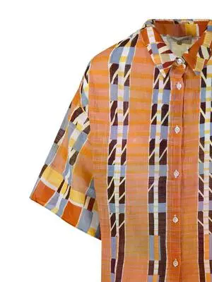 MAPOÉSIE Andrew Utopie Geometric-print Shirt