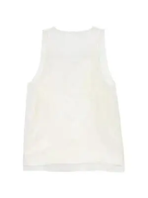 AMI Paris Sleeveless Layered Silk Top