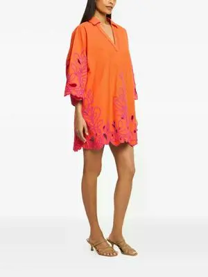 Cinq À Sept Paisley Bloom Embroidered Kaftan