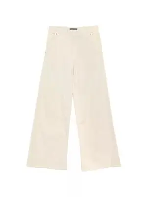 Lorena Antoniazzi Logo-patch Wide-leg Trousers