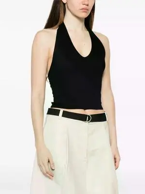 Enza Costa Halterneck Top - Neutrals