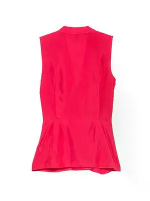 Paul Smith Tie-waist Silk Top - Red