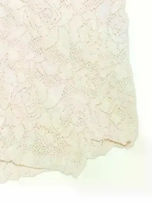 Comme Des Garçons Floral-lace Sleeveless Top