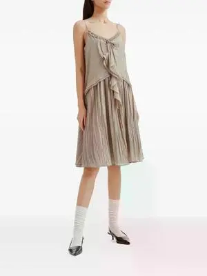 B+AB Ruffled Pleated Mini Dress