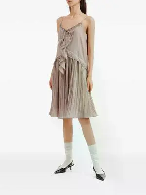 B+AB Ruffled Pleated Mini Dress