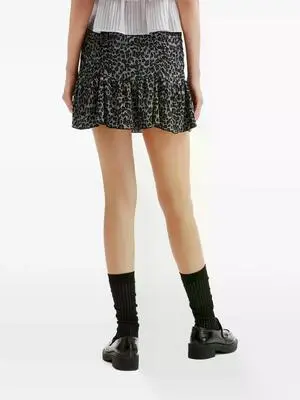 B+AB Leopard-print Mini Skirt