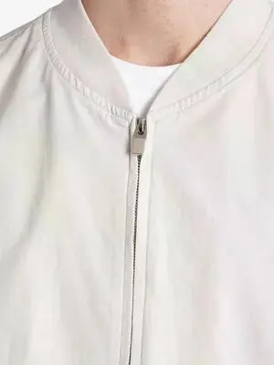 Attachment Zip-up Bomber Jacket With Ribbed Details
