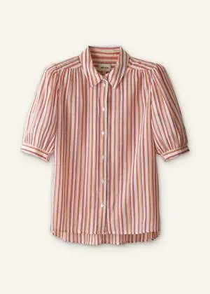 ME+EM Cotton Stripe Blouse