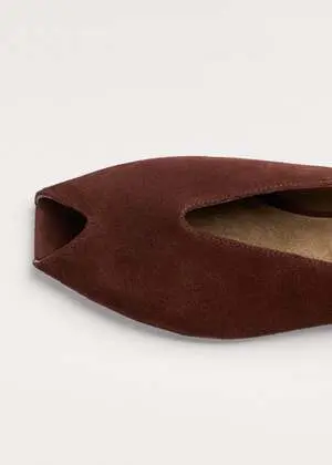 ME+EM Peep Toe Flat Sandal - Cinnamon